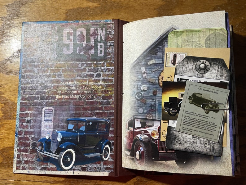 Vintage Car Journal - Etsy