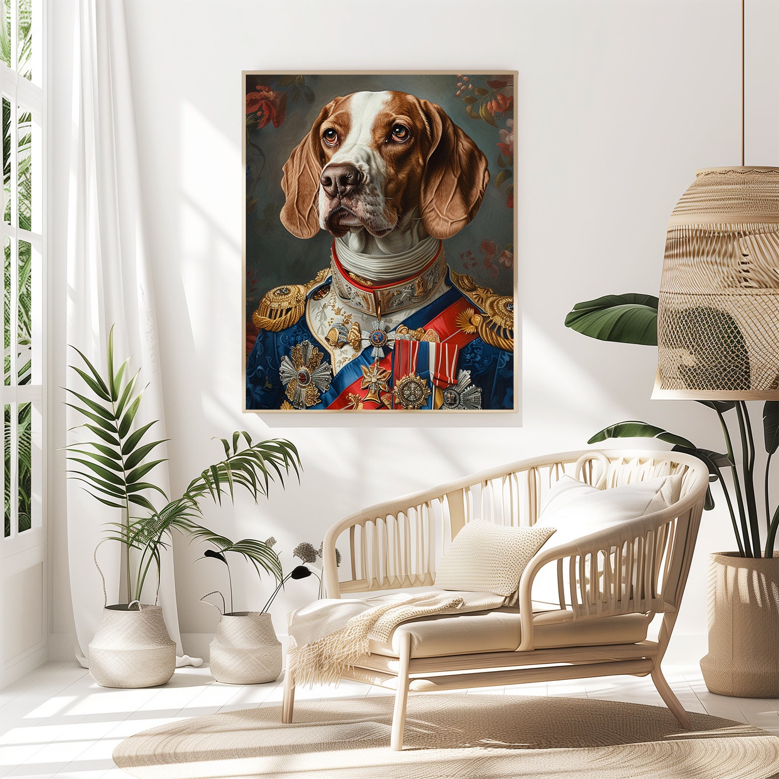 Custom Royal Pet Portrait, Renaissance Dog Painting, Pet Lovers Gift ...