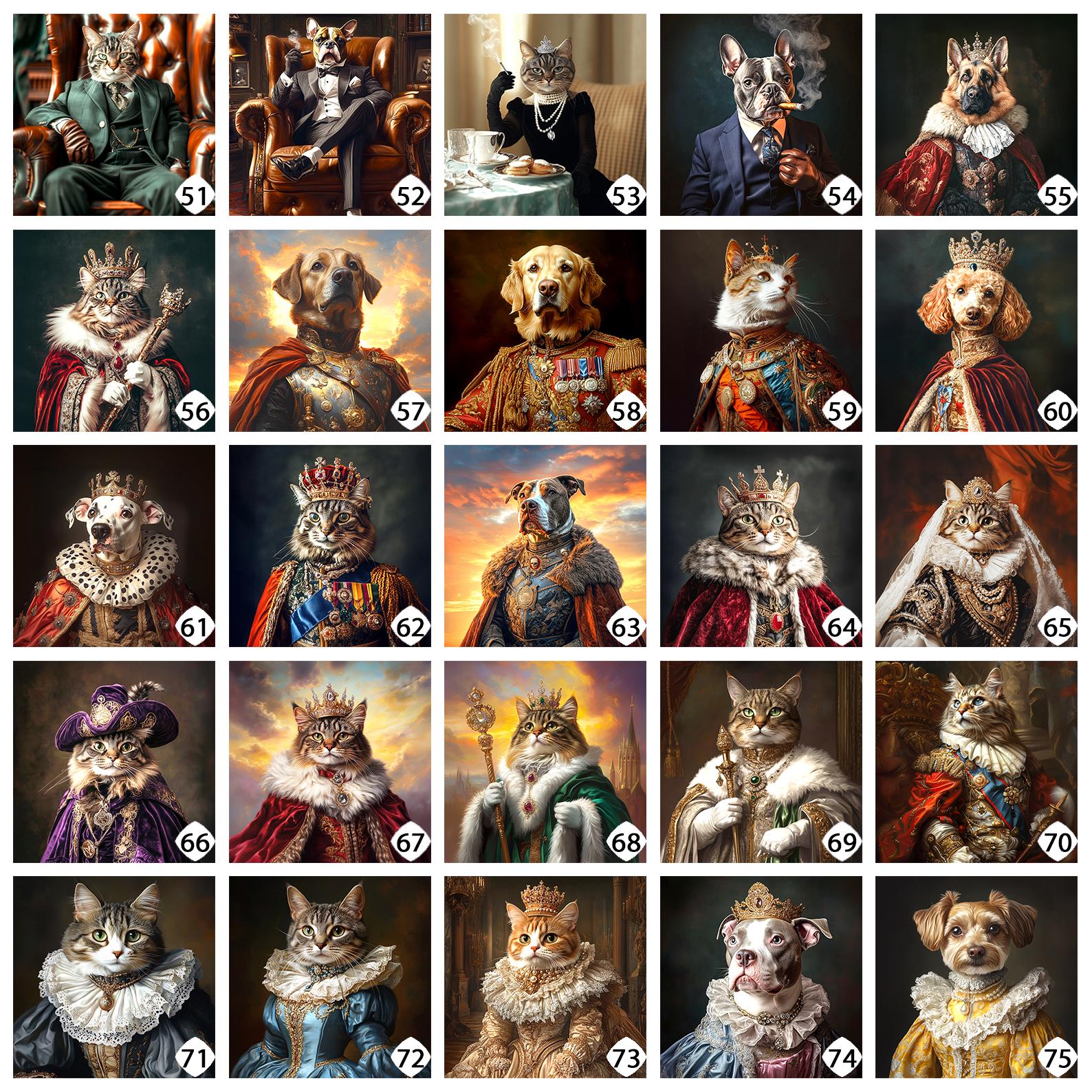 Custom Royal Pet Portrait, Renaissance Dog Painting, Pet Lovers Gift ...