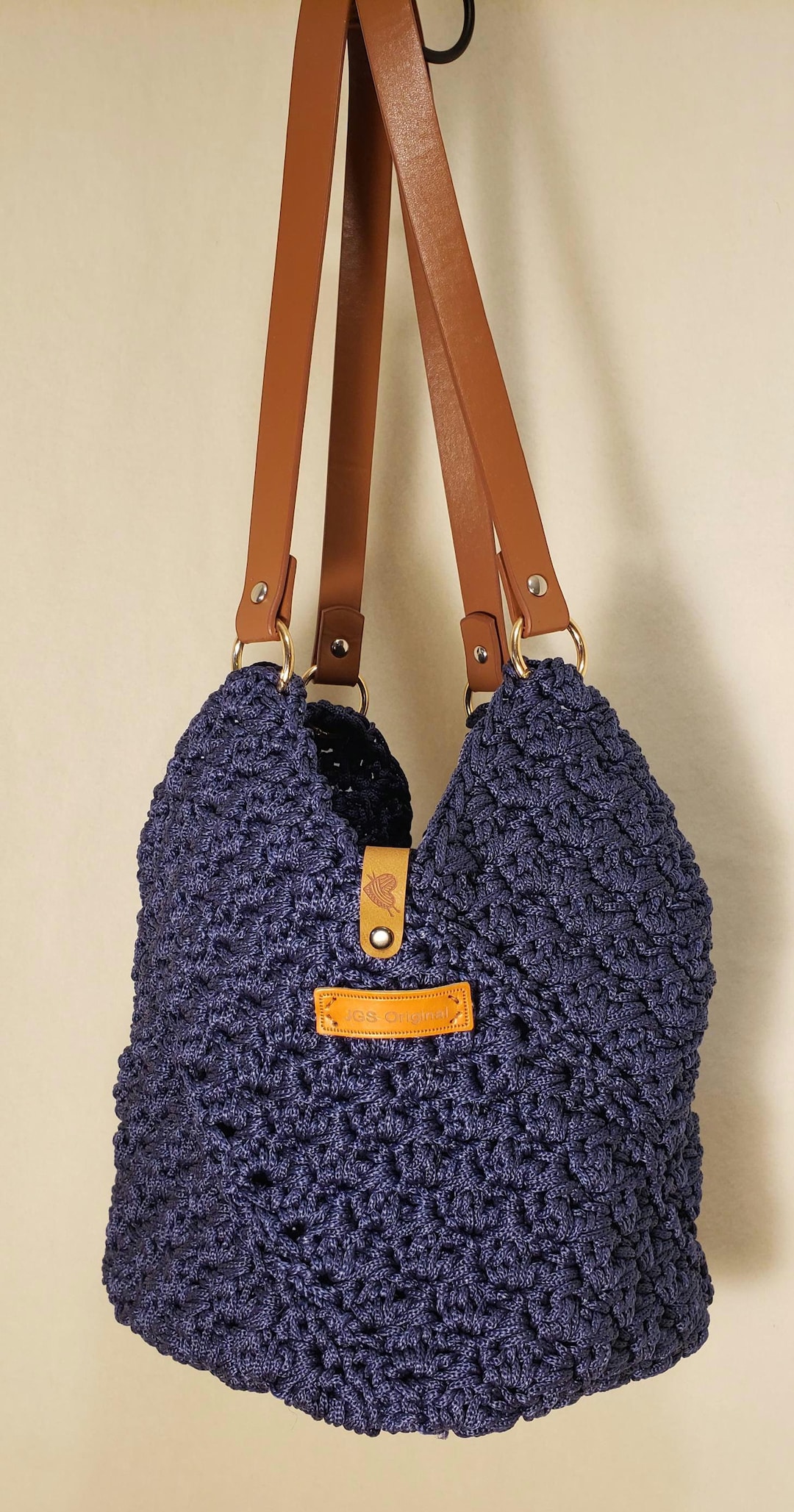 Crochet Tote, Original Design Sack, Carry All Bag, Travel Bag ...