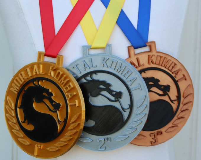 Set of 3 Mortal Kombat Tournament Placement Medals - Etsy