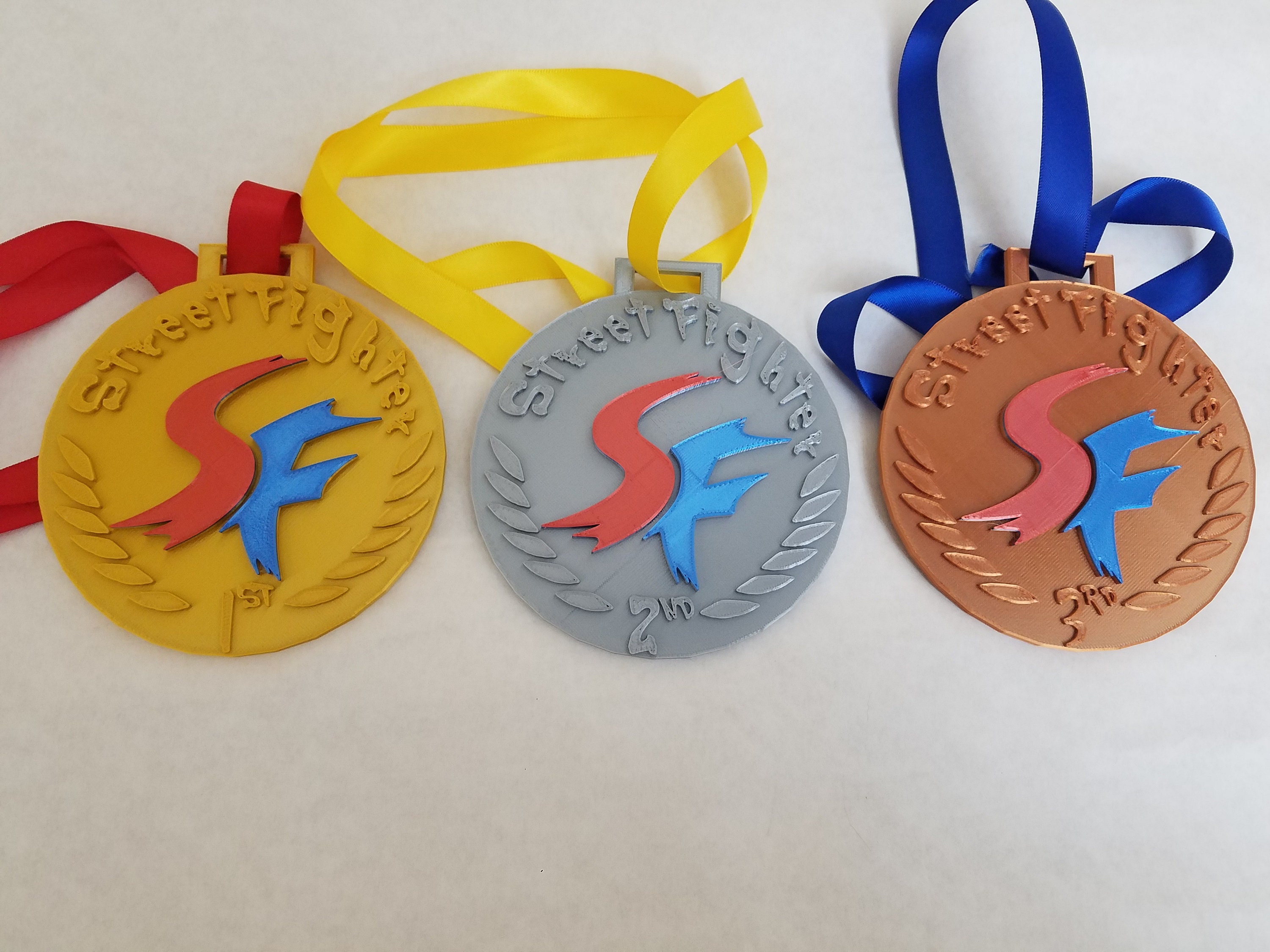 Set of 3 Street Fighter Tournament Placement Medals - Etsy