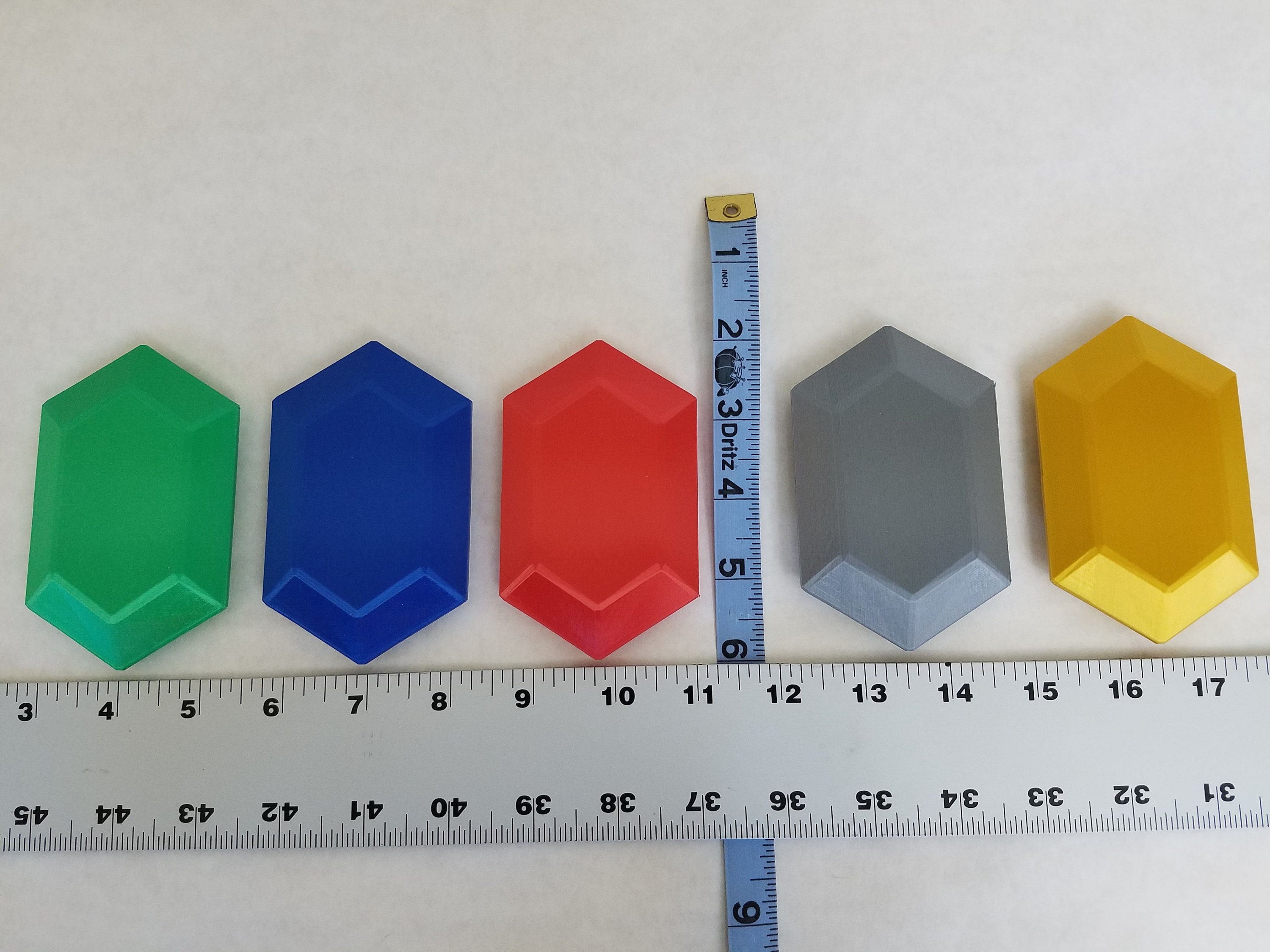 Set of Large Legend of Zelda Rupees | Etsy