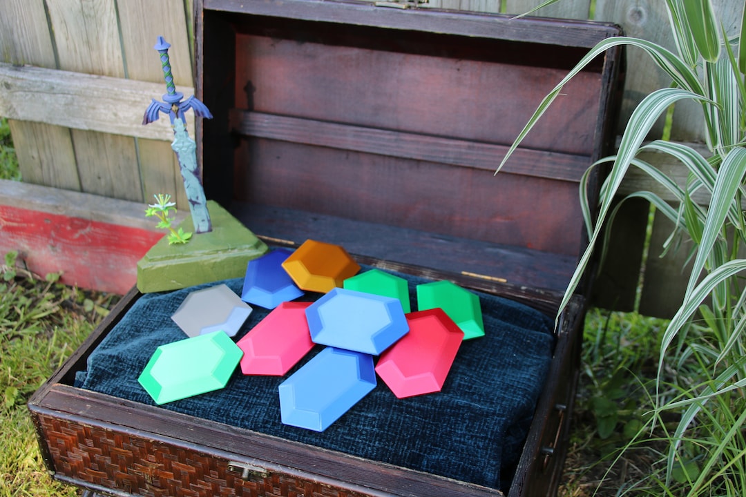 Set of Large Legend of Zelda Rupees - Etsy