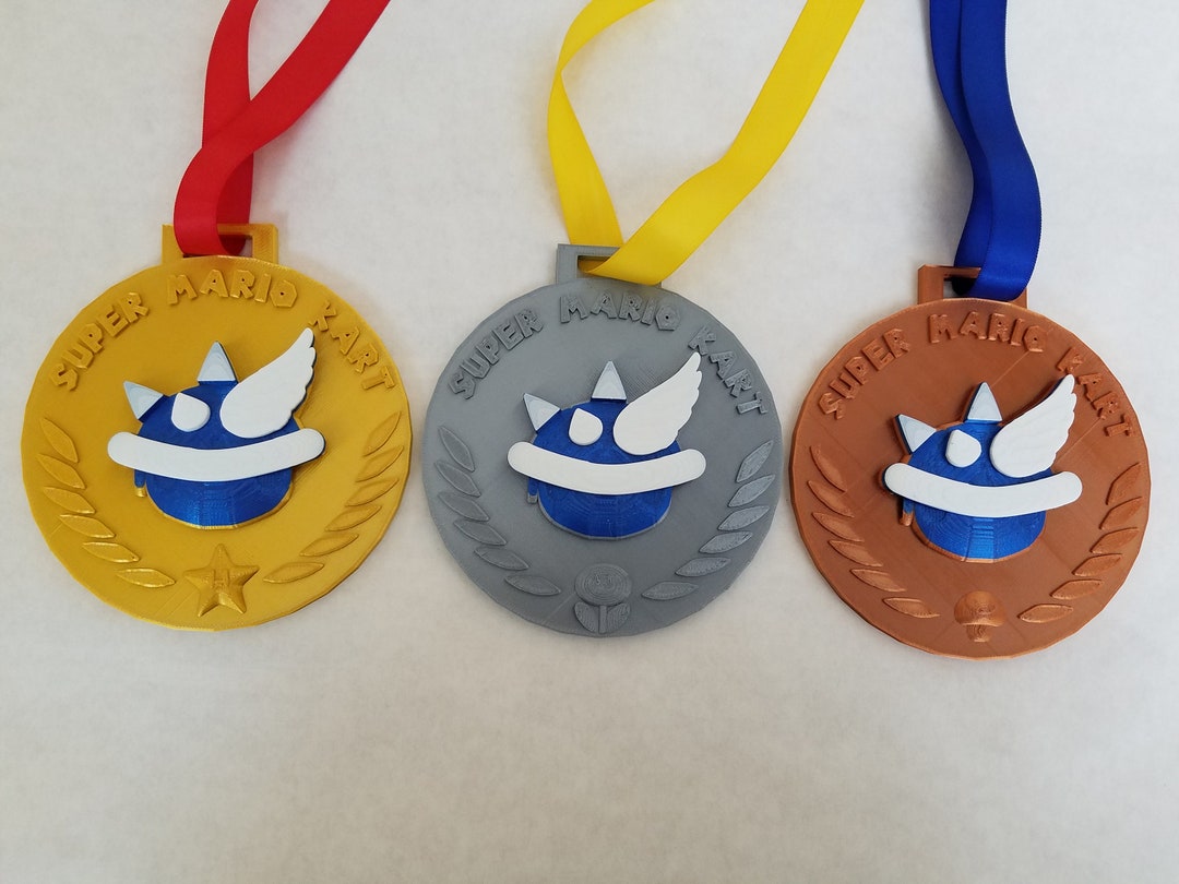 Set of 3 Super Mario Kart Tournament Placement Medals - Etsy