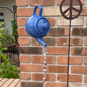 Decorative Blue "pouring" Teapot - Etsy