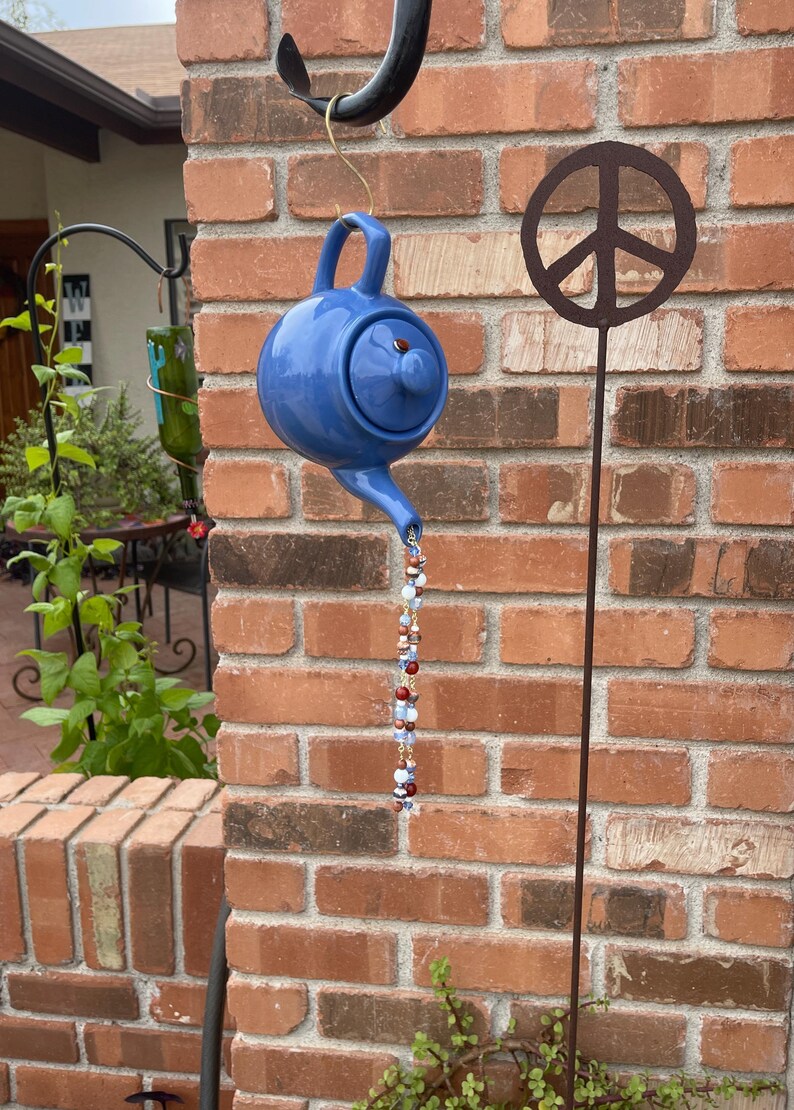 Decorative Blue "pouring" Teapot - Etsy