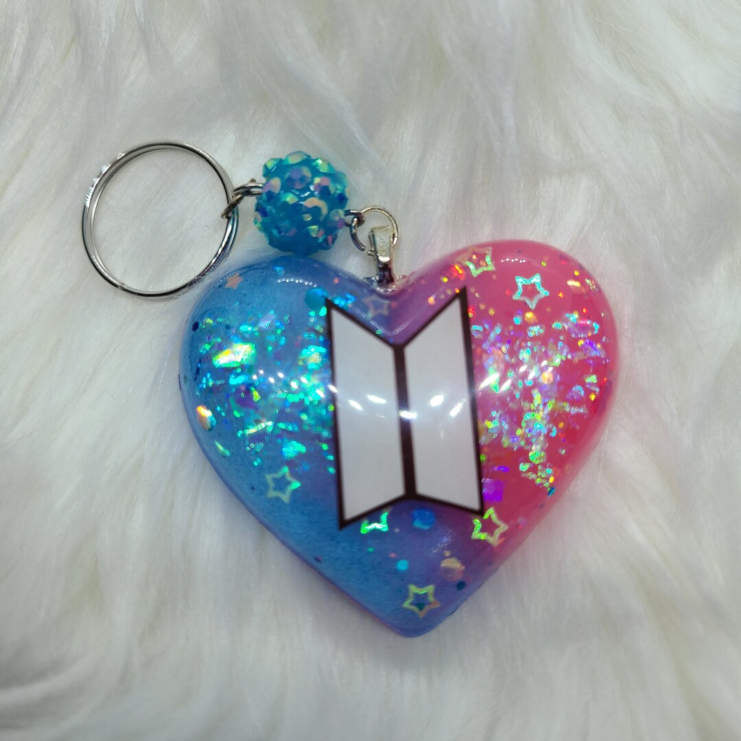 BTS Logo Heart Charm - Etsy