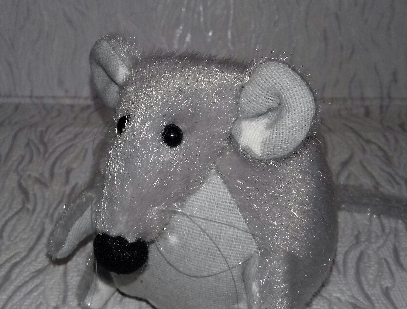 Mouse Toy Little Fat Mouse Fur Mouse Mouse Squeaks Handmade - Etsy