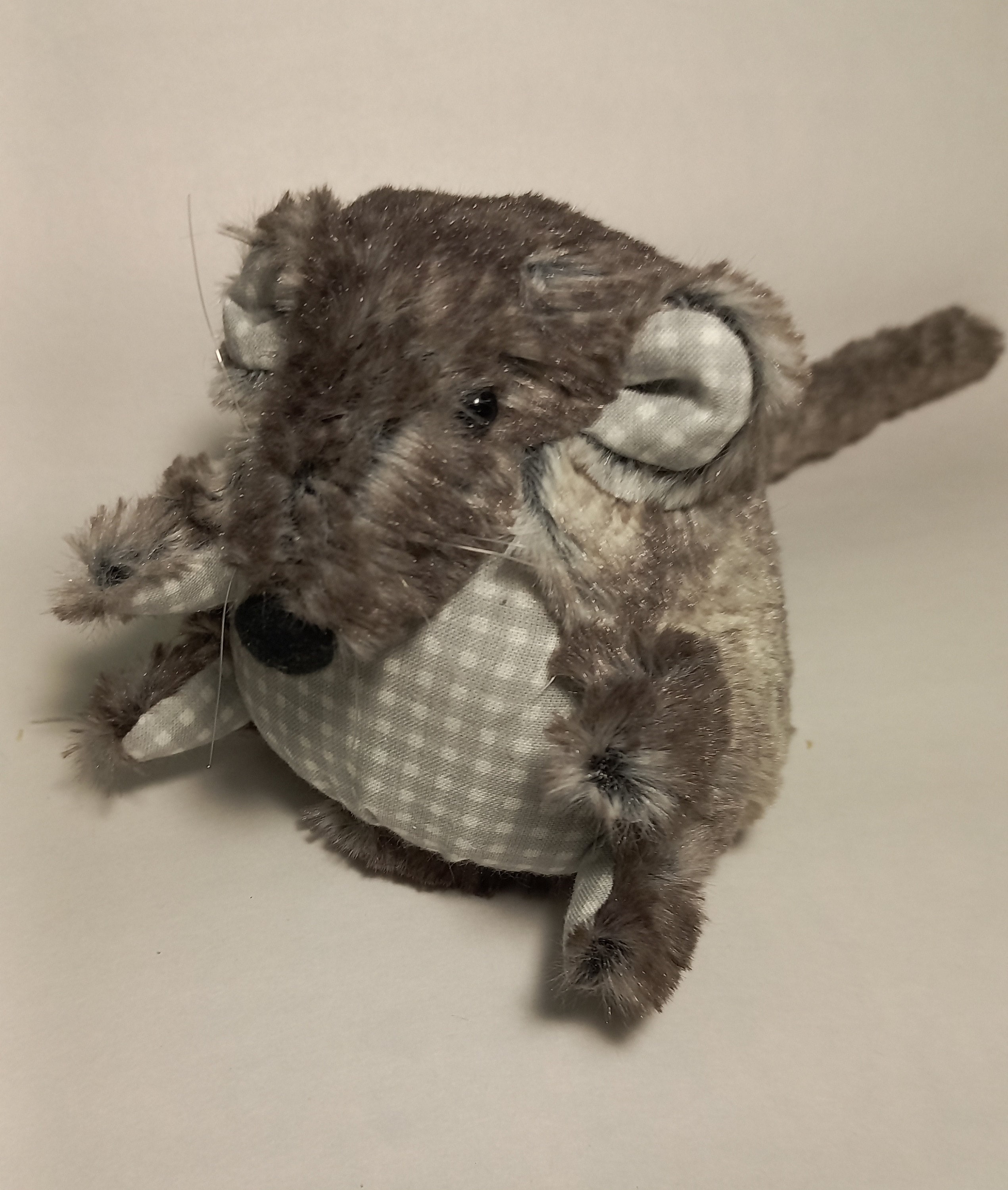 Mouse Toy Little Fat Mouse Fur Mouse Mouse Squeaks Handmade - Etsy