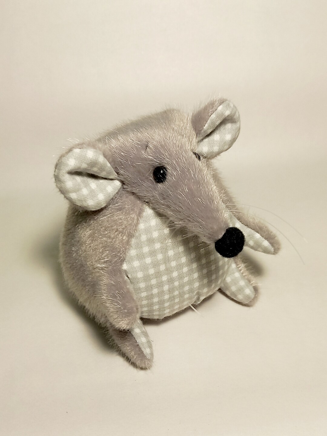 Mouse Toy Little Fat Mouse Fur Mouse Mouse Squeaks Handmade - Etsy