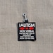 Autism Alert Hang Tag, Personalized Medical Alert Hanging Patches ...