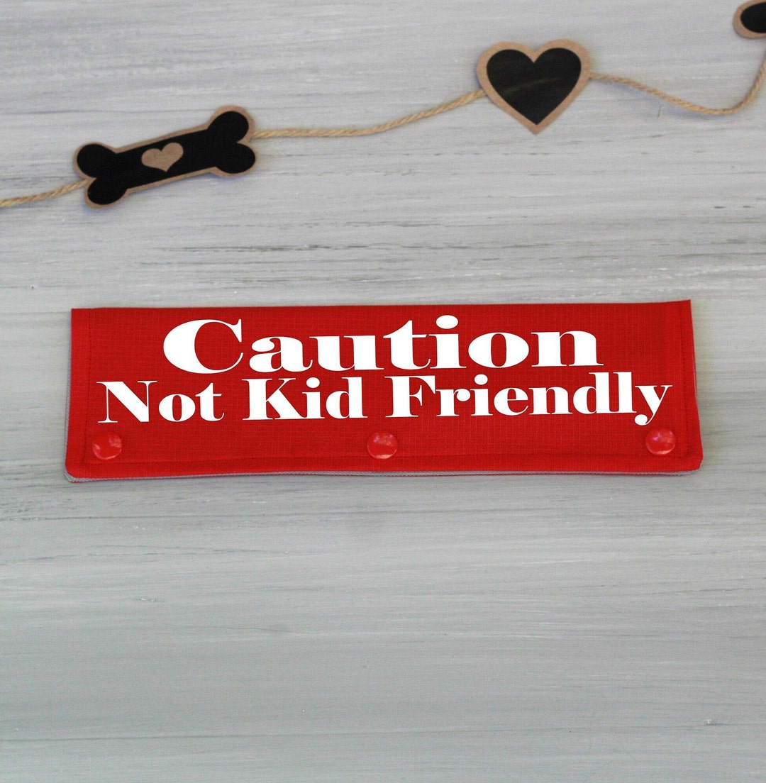 Caution Not Kid Friendly Dog Leash Sleeve Leash Wraps Nervous Dog caution-not-kid-friendly-dog-leash-sleeve-leash-wraps-nervous-dog