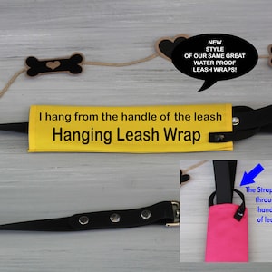 Dog Leash Sleeve, DO NOT PET Leash Wrap, Stop Do Not Pet | Canvas Wrap ...