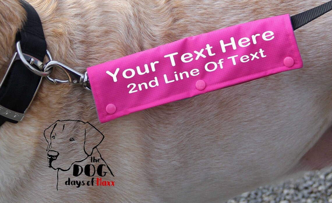 Leash sleeves Dog Leash wraps Multi size's 2 line of | Etsy