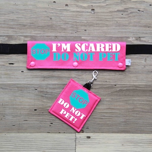 Dog Leash Wrap, Leash Sleeve Do Not Pet, Stop Do Not Pet Dog Harness ...