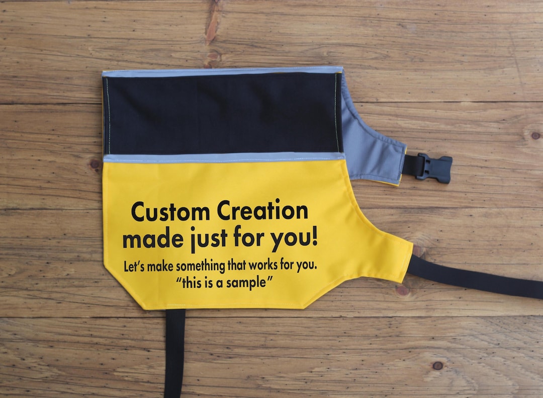 Personalized Dog Vest With Reflective Stripe : Canvas Fabric - Etsy