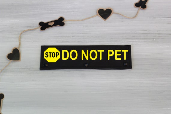 Dog Leash Sleeve DO NOT PET Leash Wrap Stop Do Not Pet - Etsy