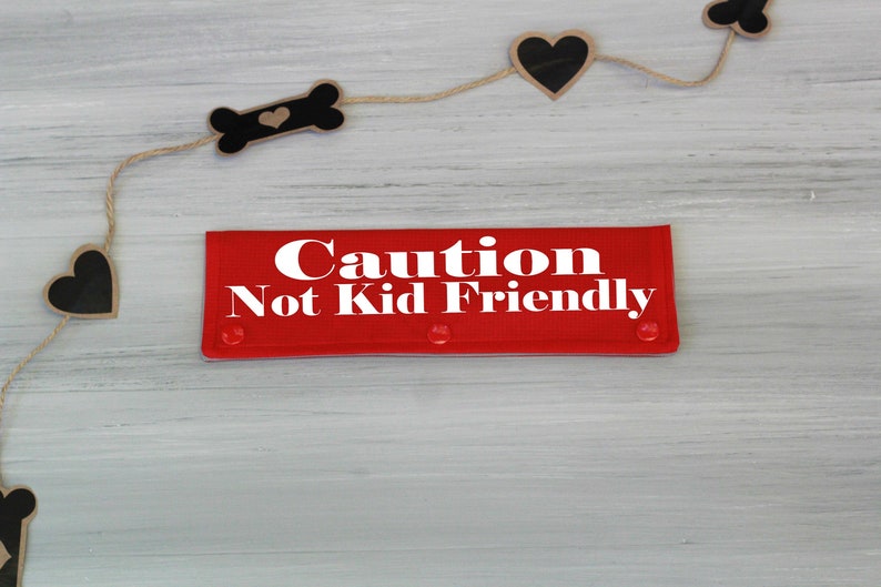 Caution Not Kid Friendly Dog Leash Sleeve Leash Wraps - Etsy