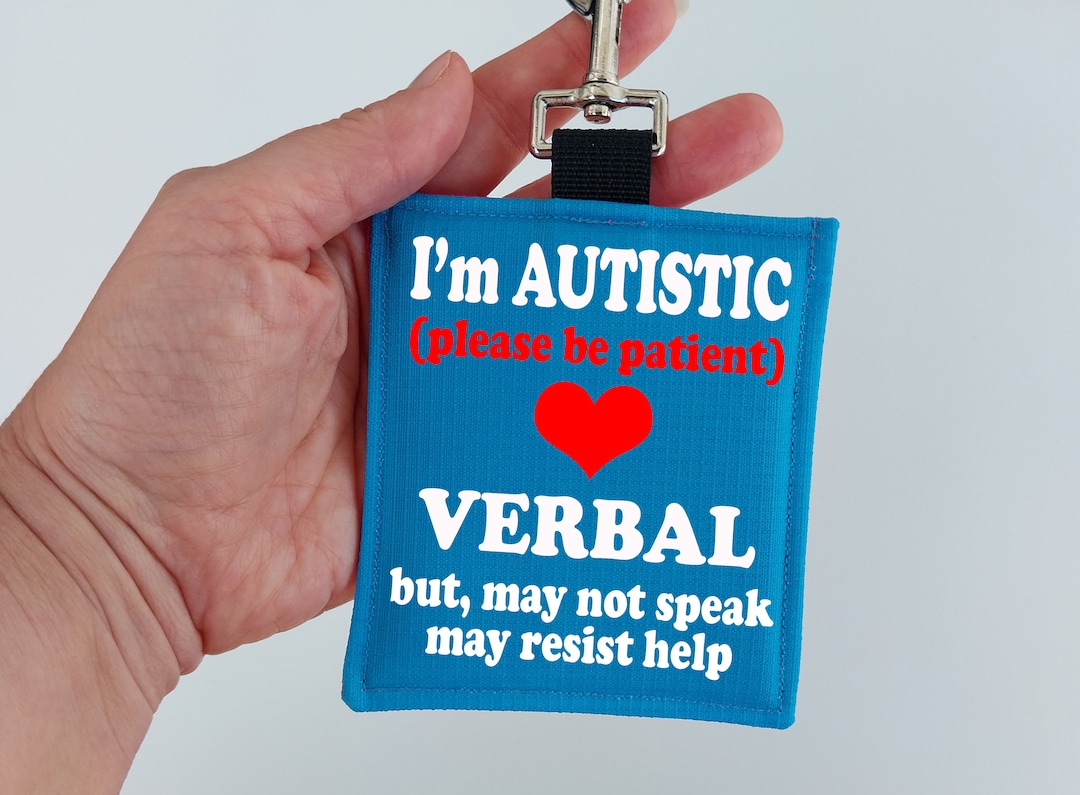 Autism Alert Hang Tag, Personalized Medical Alert Hanging Patches ...