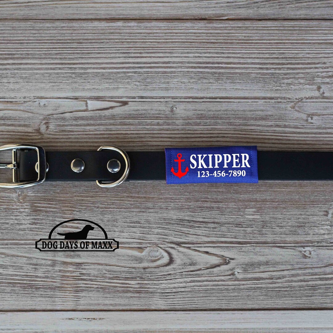 Personalized Dog Collar ID Tag, Snap on Dog ID Tag - Etsy