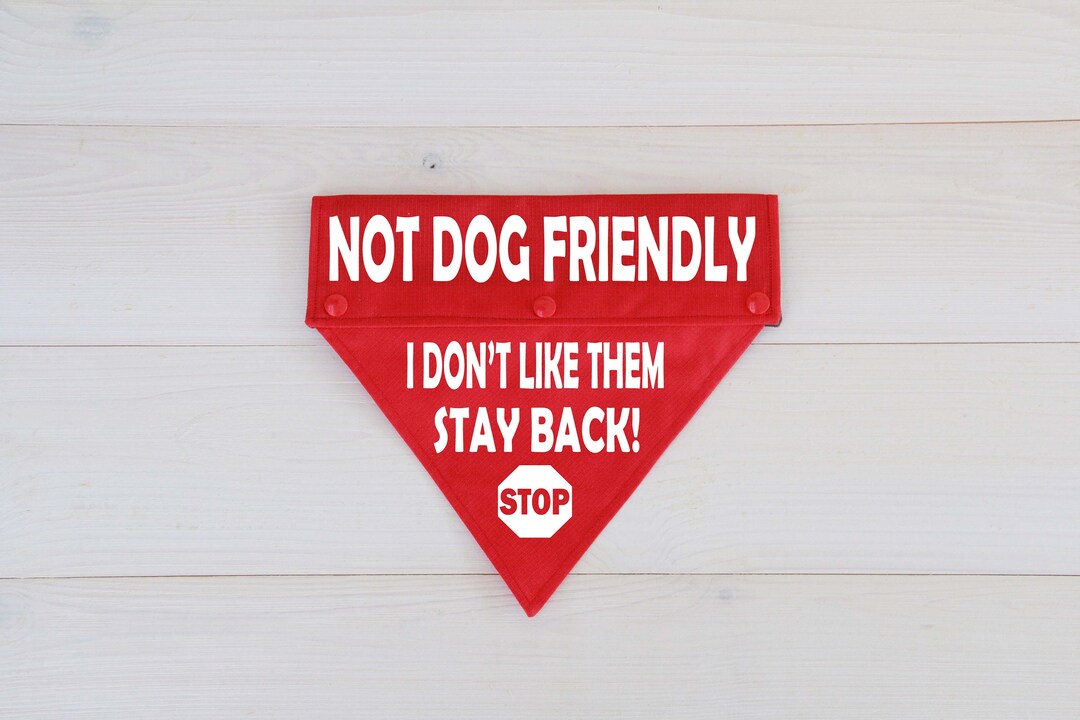 Leash Flags, Not Dog Friendly, Dog Gear - Etsy
