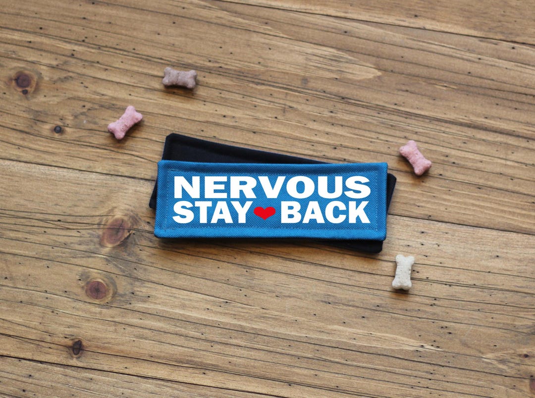 NERVOUS Stay Back Hook Patch | CANVAS Fabric - Etsy