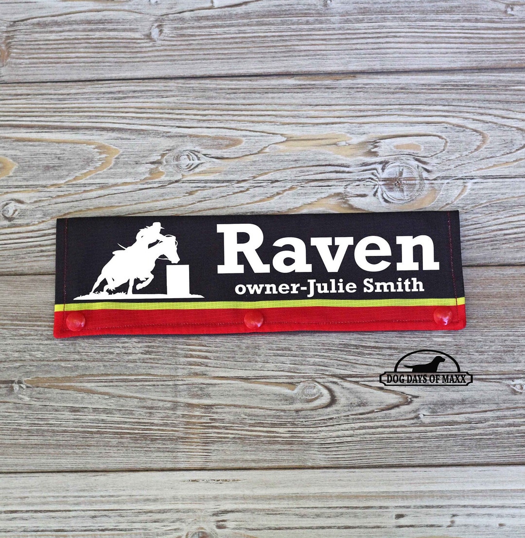 Horse Lead Rope Wrap, Horse Tack Name Tag, Horse Stall Name Tag - Etsy