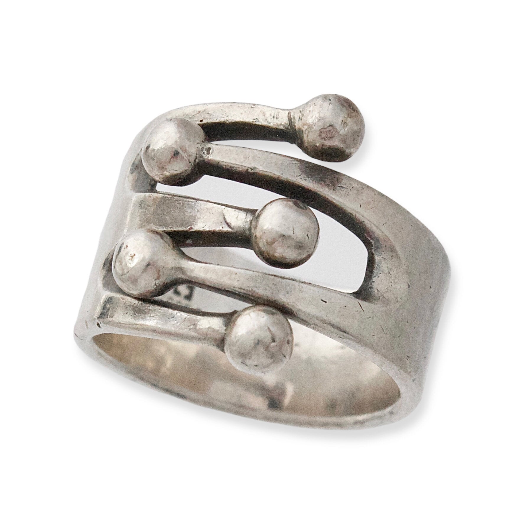 Vintage Anna Greta Eker PLUS Norway Sterling Silver Jester Ball Ring ...