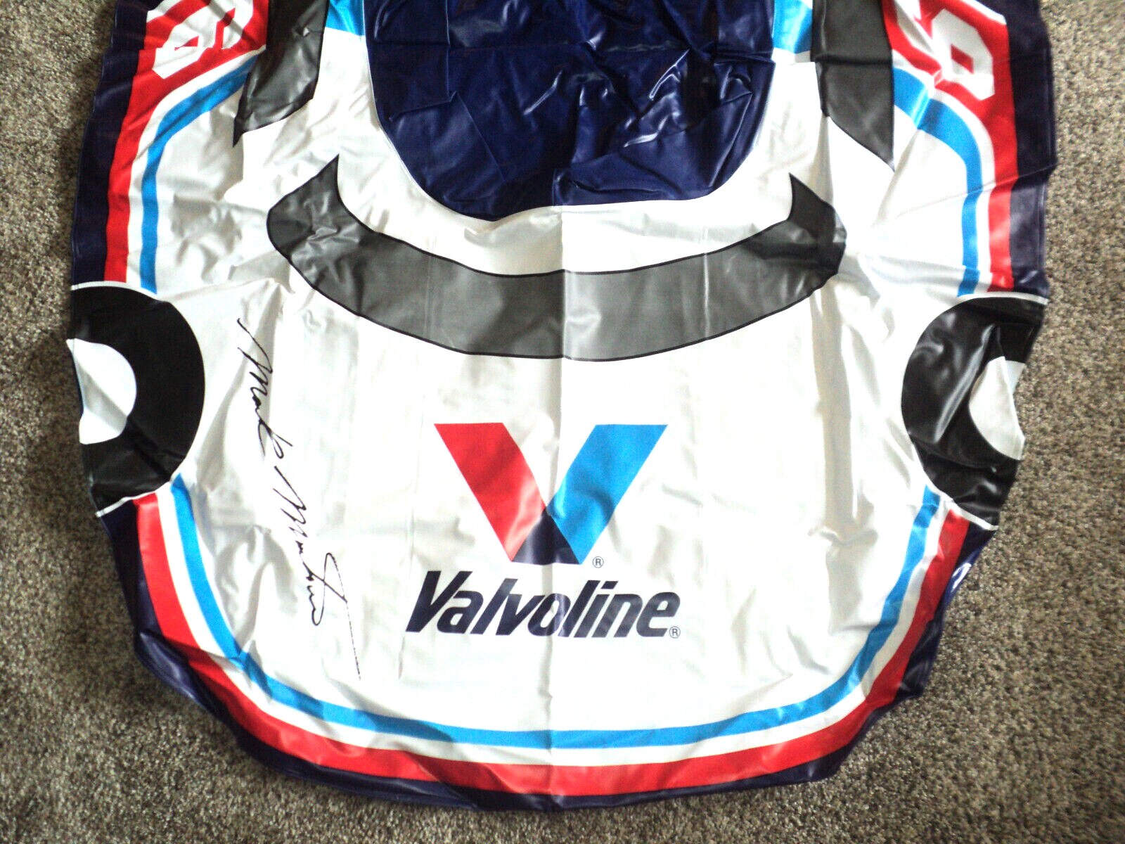 Inflatable Pool Raft Float, Vintage 1980's Valvoline Mark Martin NASCAR ...