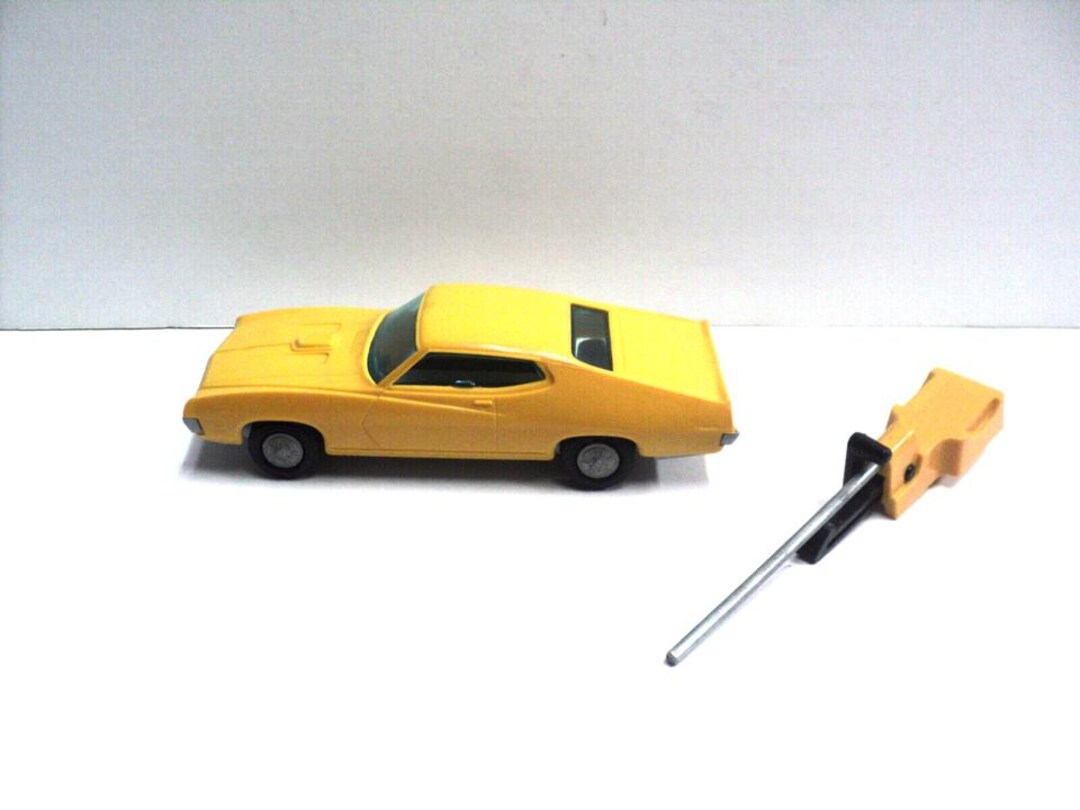 Funmate Go Cars Ford Torino GT Yellow W/ Launcher Vintage Procter ...