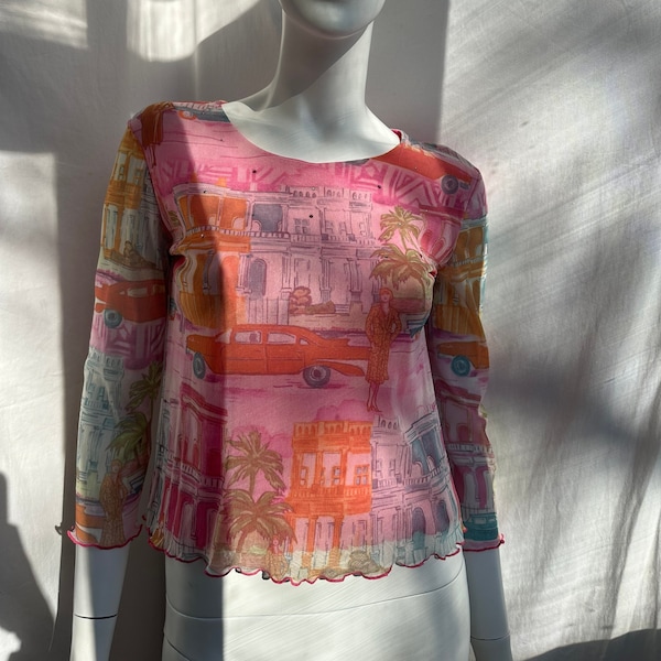 90s Mesh Top - Etsy