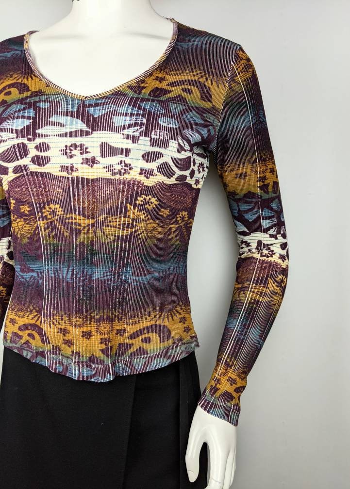 90s Vintage KENZO Ribbed Top Animal Print. Kenzo Jeans Leopard, Paisley ...