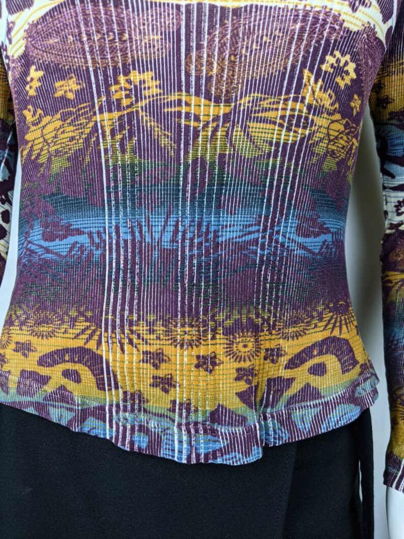90s Vintage KENZO Ribbed Top Animal Print. Kenzo Jeans Leopard, Paisley ...
