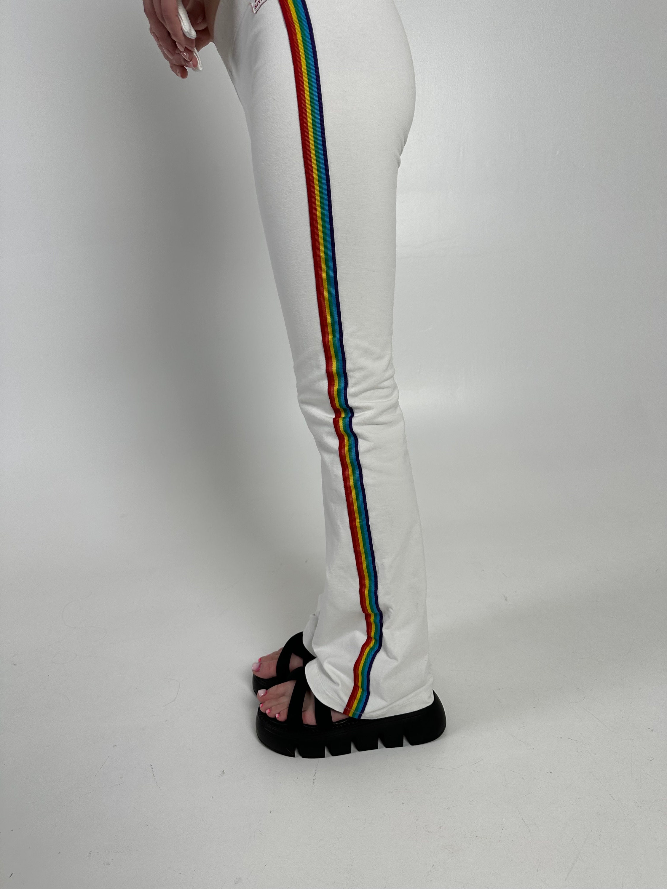 Vintage 90s MISS SIXTY White Rainbow Pants Low Waisted - Etsy
