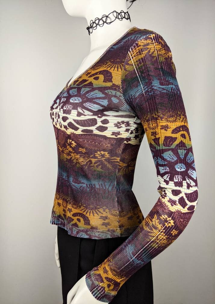 90s Vintage KENZO Ribbed Top Animal Print. Kenzo Jeans Leopard, Paisley ...