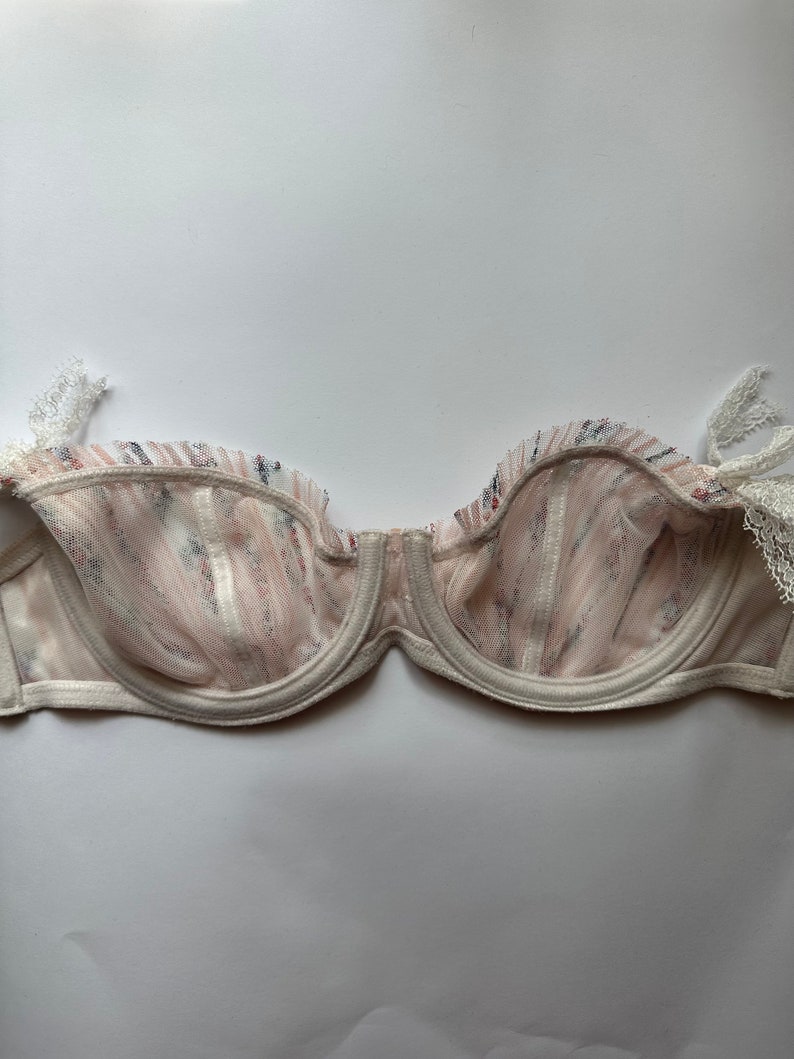 Y2k Vintage CHANTAL THOMASS Pink Floral Bra. Luxury French Designer - Etsy
