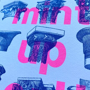 It's Mint up North Risograph Print 2 Colour Riso Print - Etsy