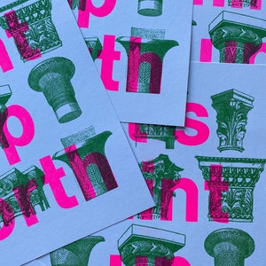 It's Mint up North Risograph Print 2 Colour Riso Print - Etsy