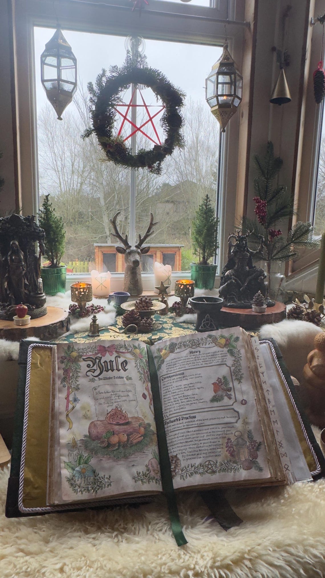 Yule: a Season of Darkness and Dawn — Grimoire Book of Shadows Pages ...