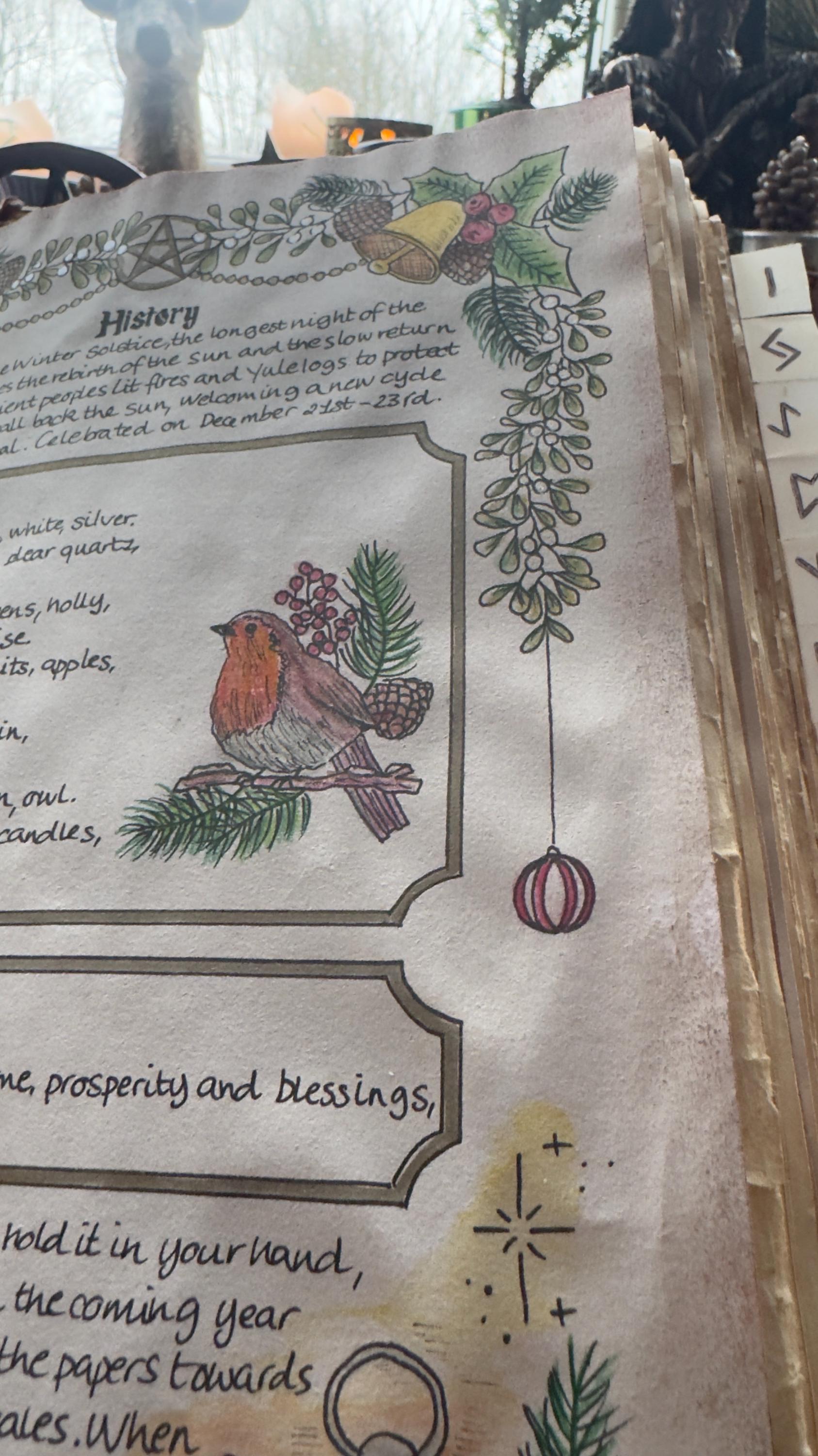 Yule: a Season of Darkness and Dawn — Grimoire Book of Shadows Pages ...