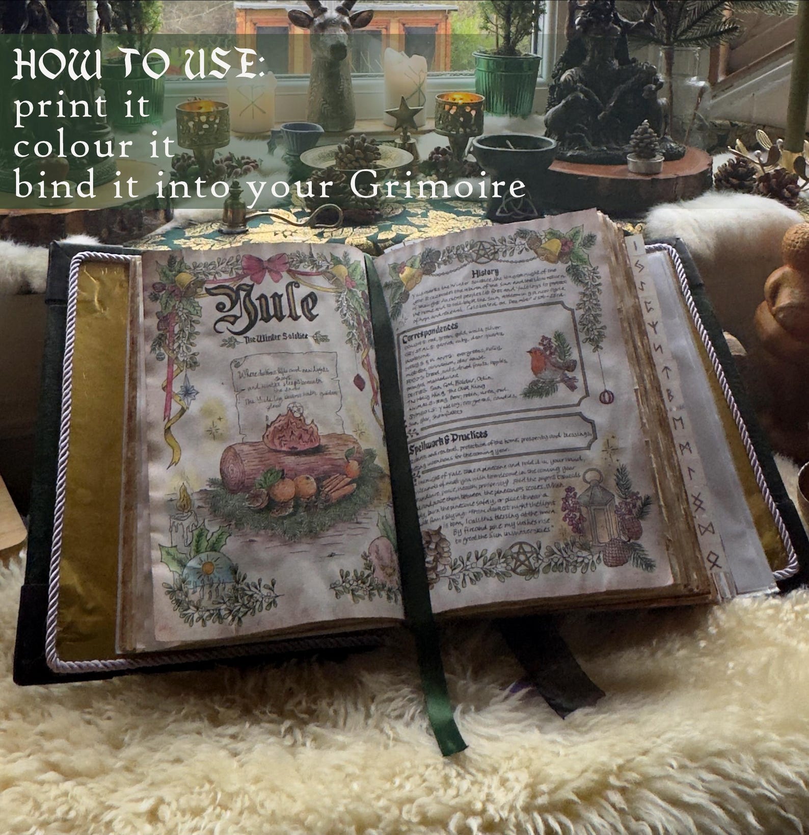 Yule: a Season of Darkness and Dawn — Grimoire Book of Shadows Pages ...