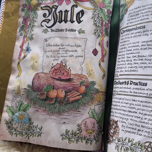 Yule: a Season of Darkness and Dawn — Grimoire Book of Shadows Pages ...