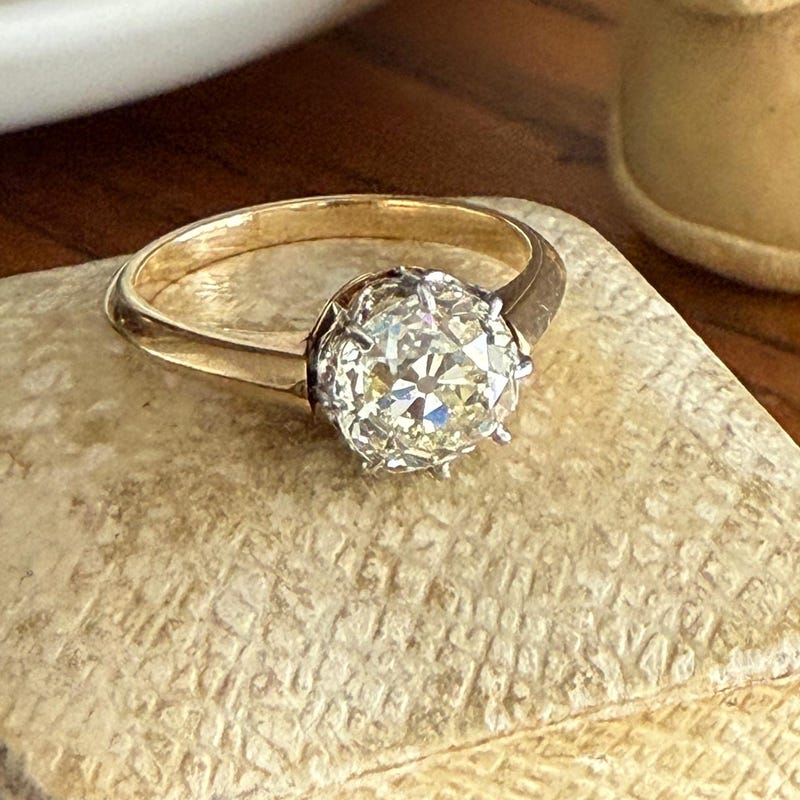 Moissanite Old Mine 2 Carat - Etsy