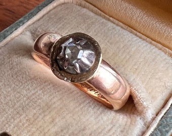 Antique Georgian Collet Ring - Etsy