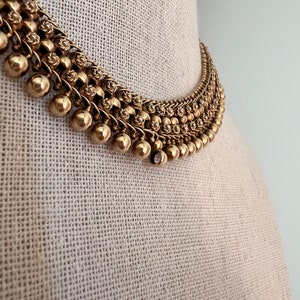 HEAVY Shimmering Floral Ball Rivet French Antique 50g 14k GOLD Solid ...