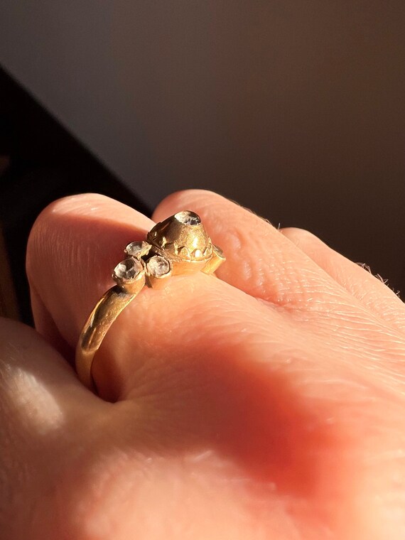 GEORGIAN Antique Iberian ? Pie Crust Seven Stone Ring… - Gem