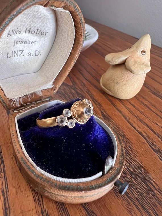 GEORGIAN Antique Iberian ? Pie Crust Seven Stone Ring… - Gem