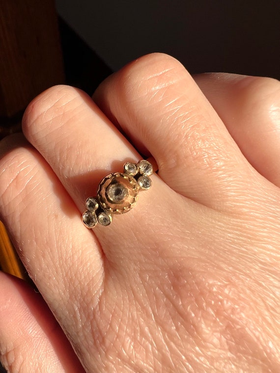 GEORGIAN Antique Iberian ? Pie Crust Seven Stone Ring… - Gem