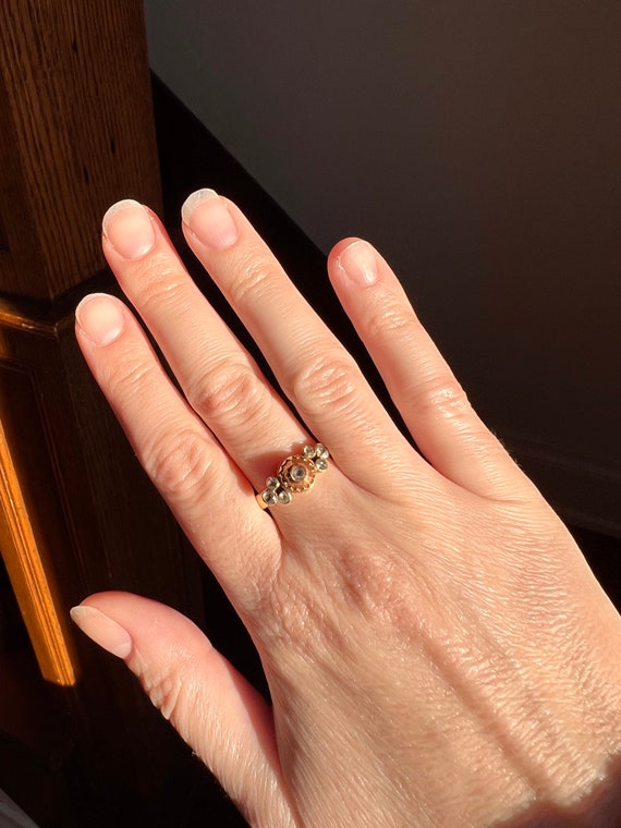 GEORGIAN Antique Iberian ? Pie Crust Seven Stone Ring… - Gem